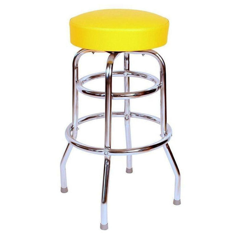 Double Ring Chrome Swivel Bar Stool - 1952 – Richardson Seating