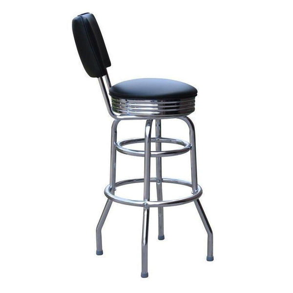 Double Ring Bar Stool with Back – Richardson Seating