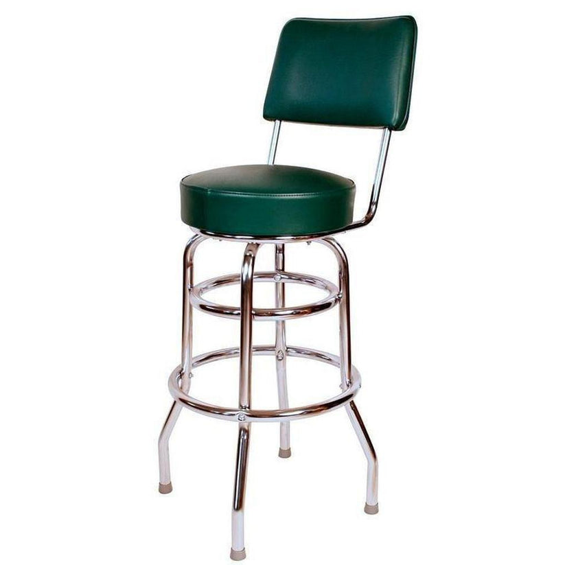 Double Ring Bar Stool with Back – Richardson Seating