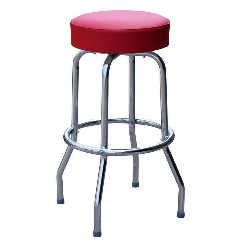 Chrome Single Ring Swivel Bar Stool -1950 – Richardson Seating